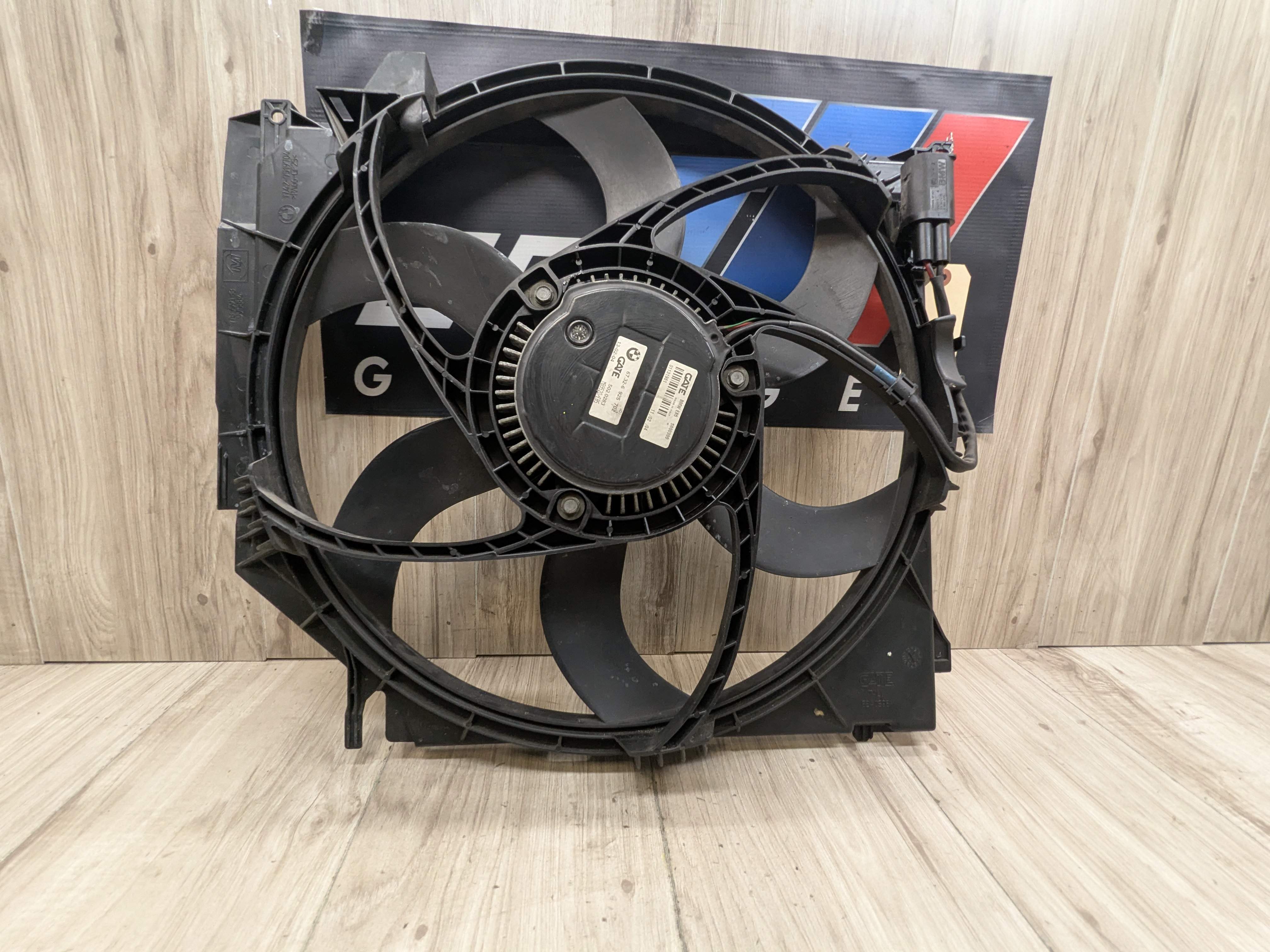 03-08 OEM BMW E85 E86 Z4 Engine M54 N52 Radiator Cooling Fan Shroud 40 ...