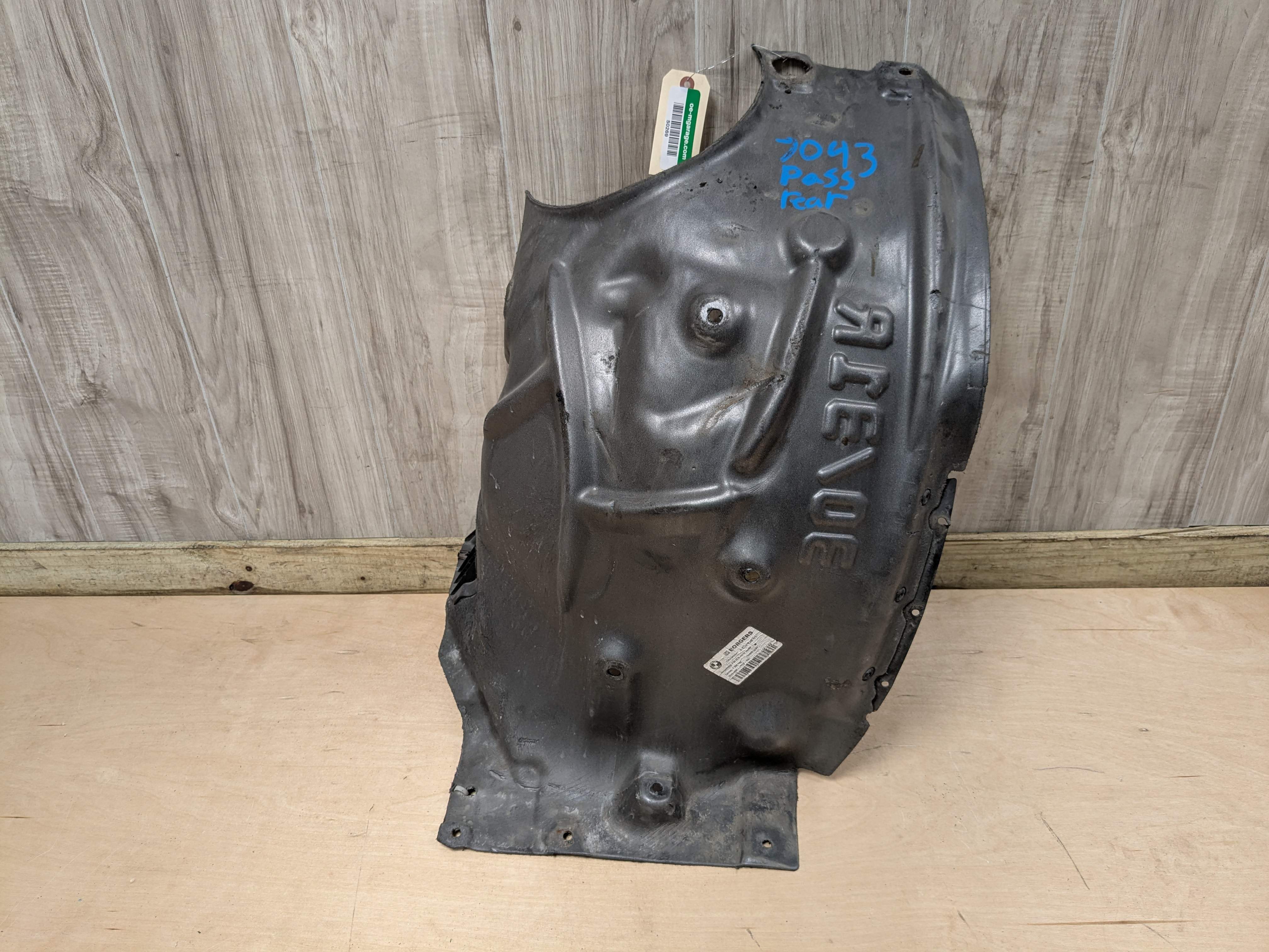 OEM BMW F30 328 330 335 340 Front Right Passenger Liner Wheel Splash S ...