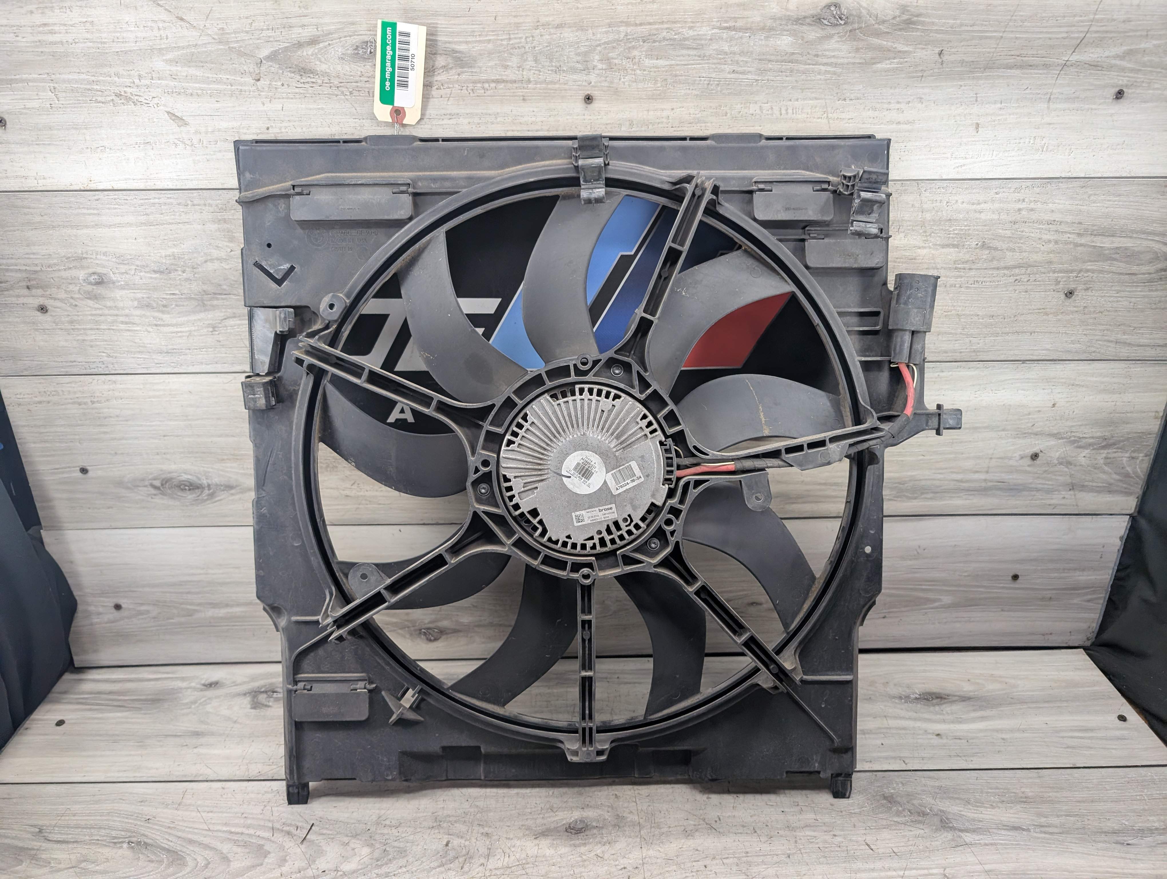 14-19 OEM BMW F15 F16 X5 X6 N20 N55 N57 Radiator Cooling Fan Shroud Mo ...